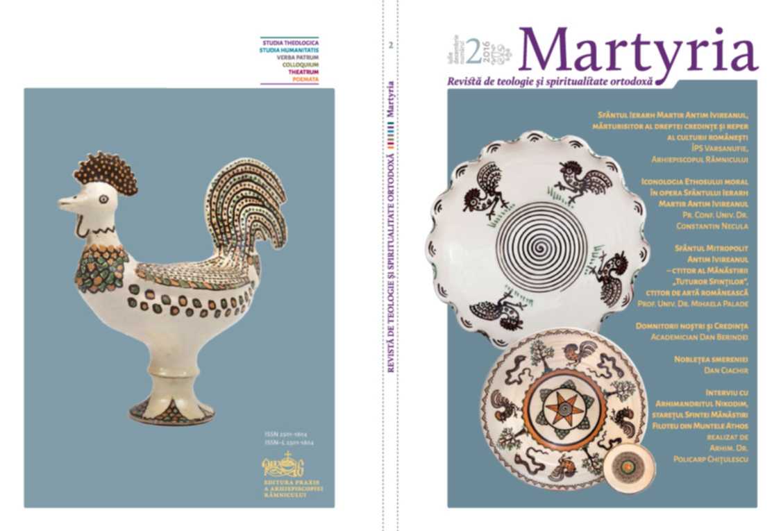 A apărut ultimul număr al revistei „Martyria” | Arhiepiscopia Râmnicului